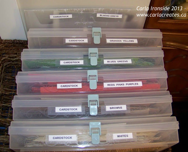 Carla Creates: Organizing Cardstock Scraps