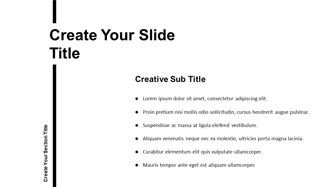 Vertical Line PowerPoint Templates - PowerPoint Free