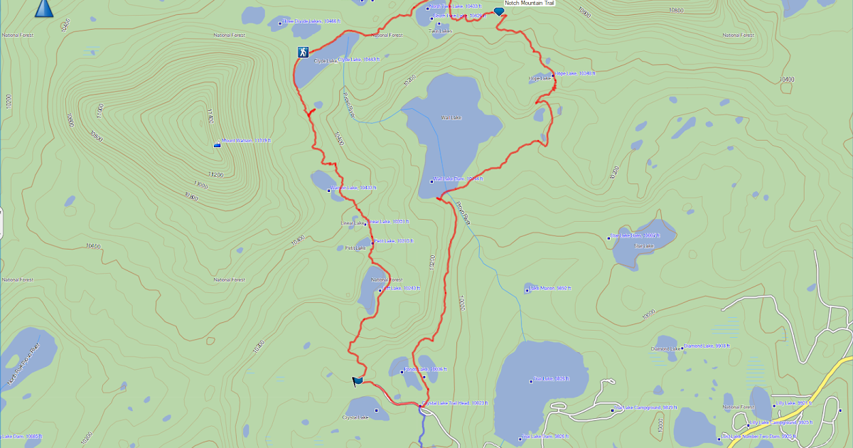 Trails Trekker: Three Divide Lakes Loop/Clyde Lake Loop