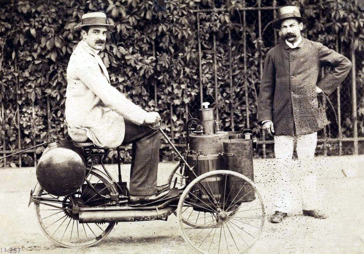 Just A Car Guy: Steam Tricycle - Albert De Dion (controllers) and ...
