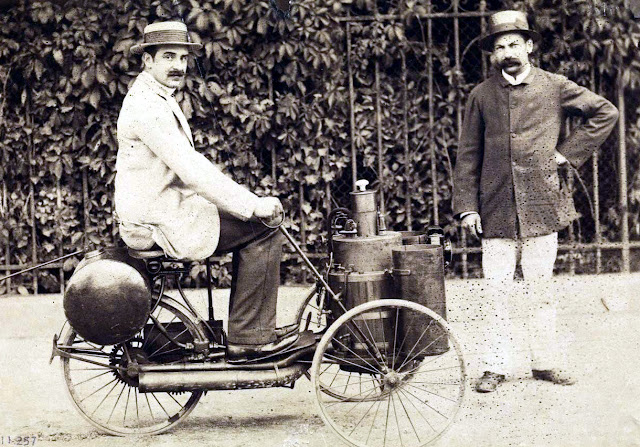 Just A Car Guy: Steam Tricycle - Albert De Dion (controllers) and ...
