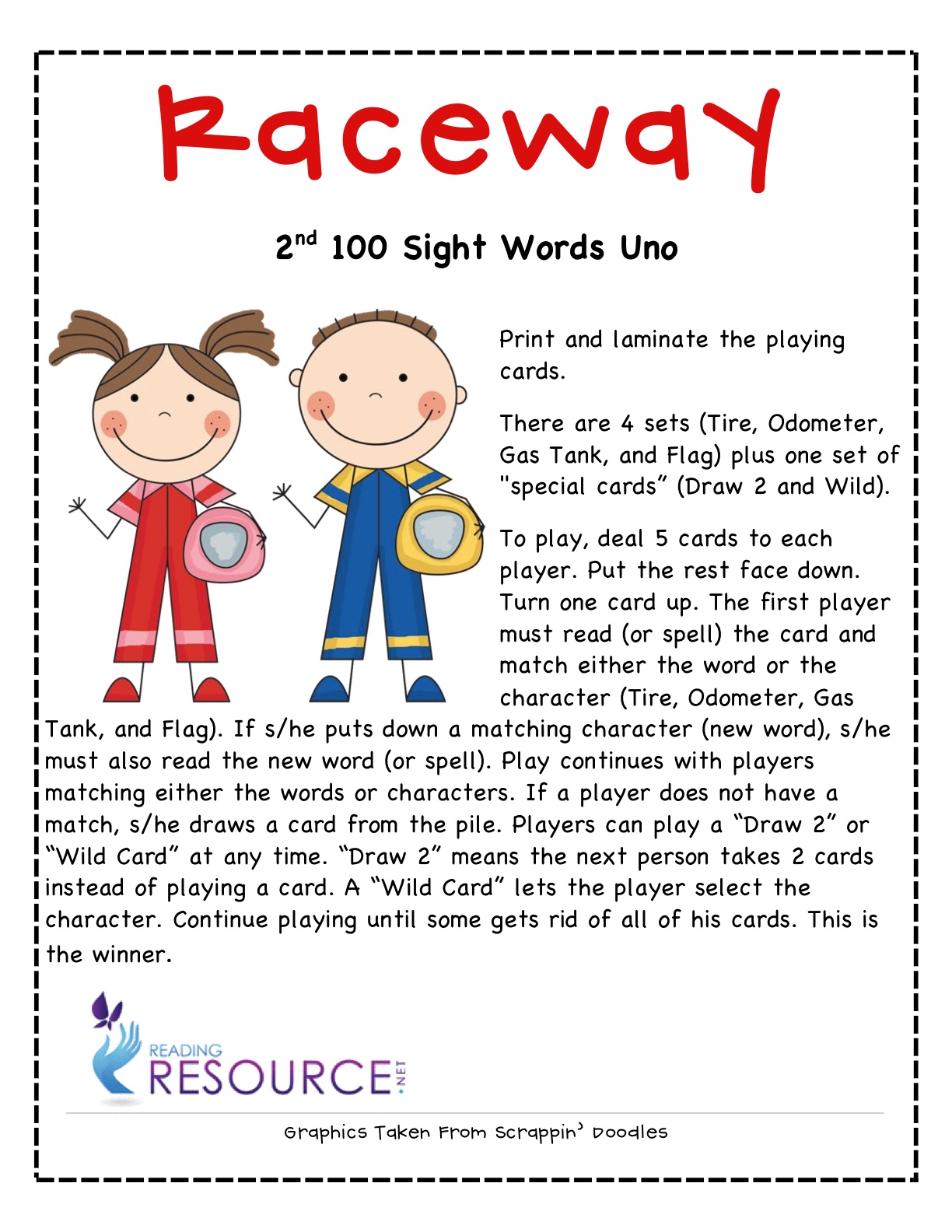 Two Can Do It: Sight Word Uno Games