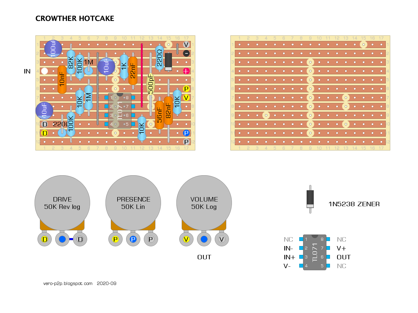 Guitar Effects - Vero - Point to Point - Tag Board Layouts: CROWTHER ...