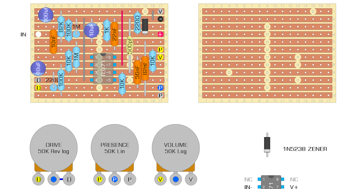 Guitar Effects - Vero - Point to Point - Tag Board Layouts: CROWTHER ...