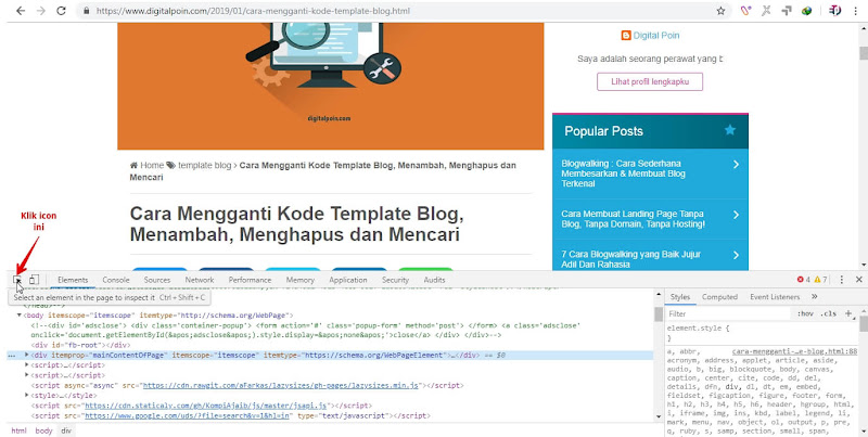 Begini Cara Mengetahui Kode Template Blog Secara Detail & Lengkap ...