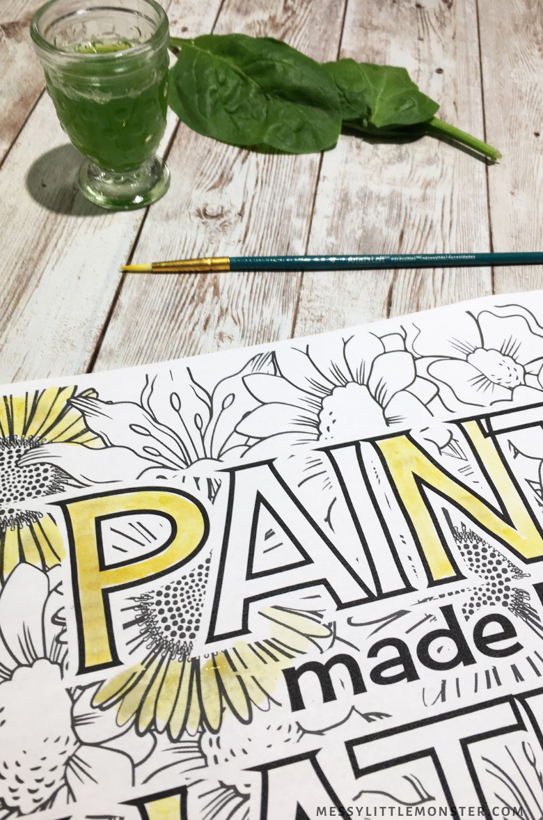 Nature Paint - How to make paint from nature - Messy Little Monster