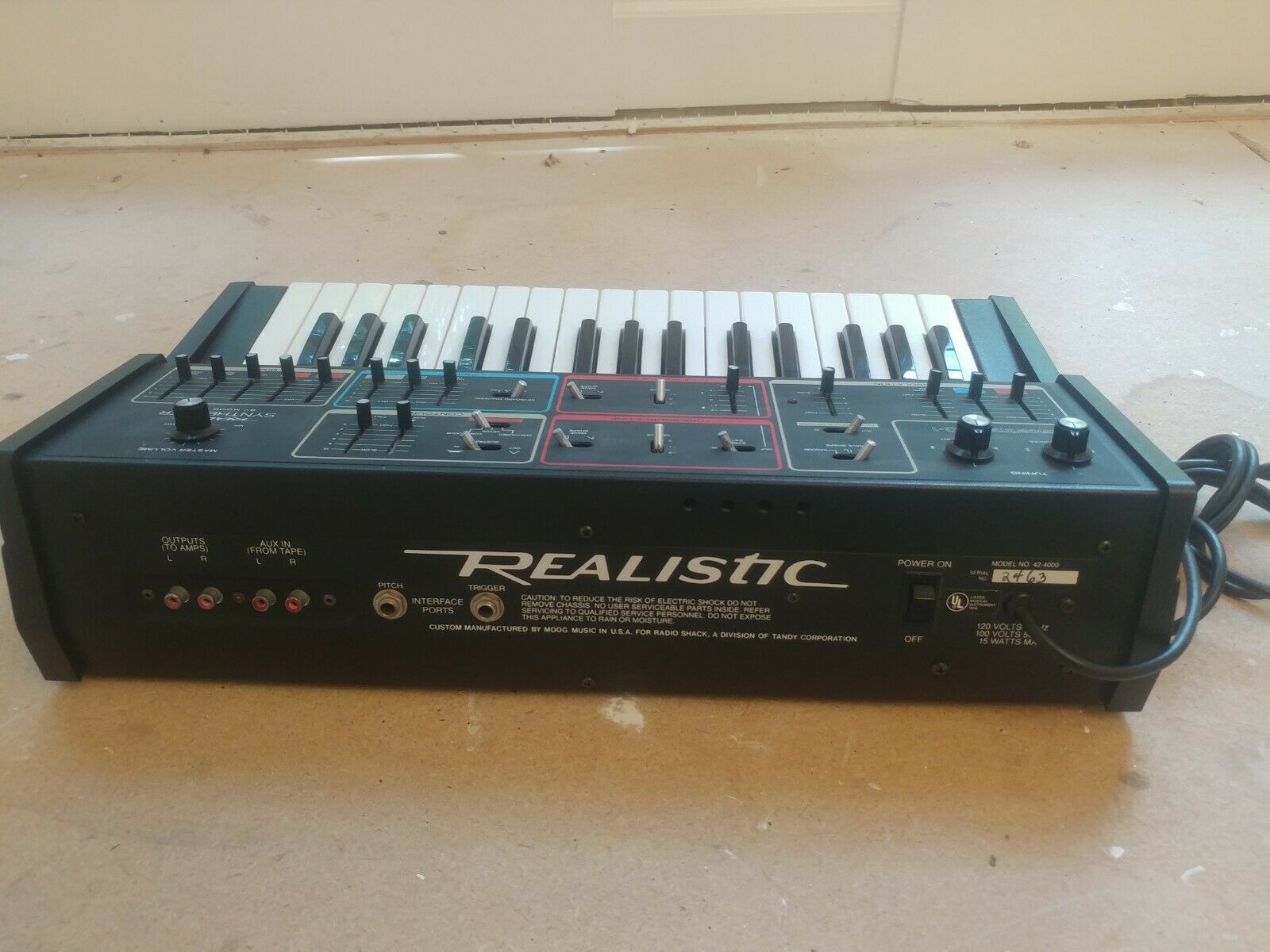 MATRIXSYNTH: 1980's Realistic Moog/RadioShack MG-1 SN 2463 w/ Original ...