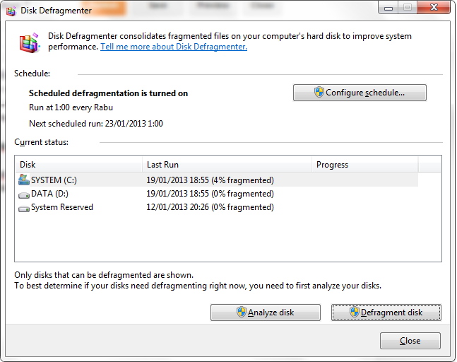 Cara Defragment Harddisk Di Windows 7 | Tong-IT