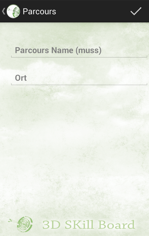 3D SKill Board: Parcours - Auswahl und Erstellen