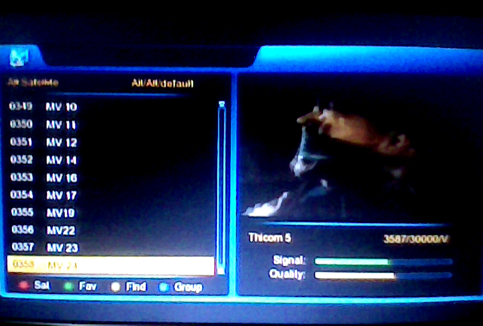 Major channel ( MVTV) popular Thailand satellite television network ...