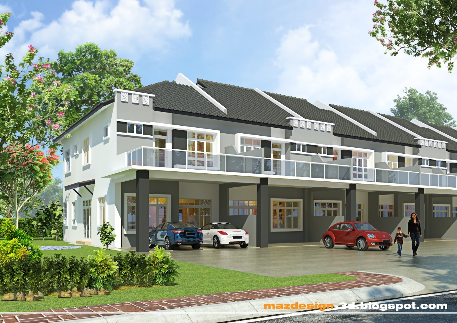 MAZDESIGN: Double Storey Terrace House