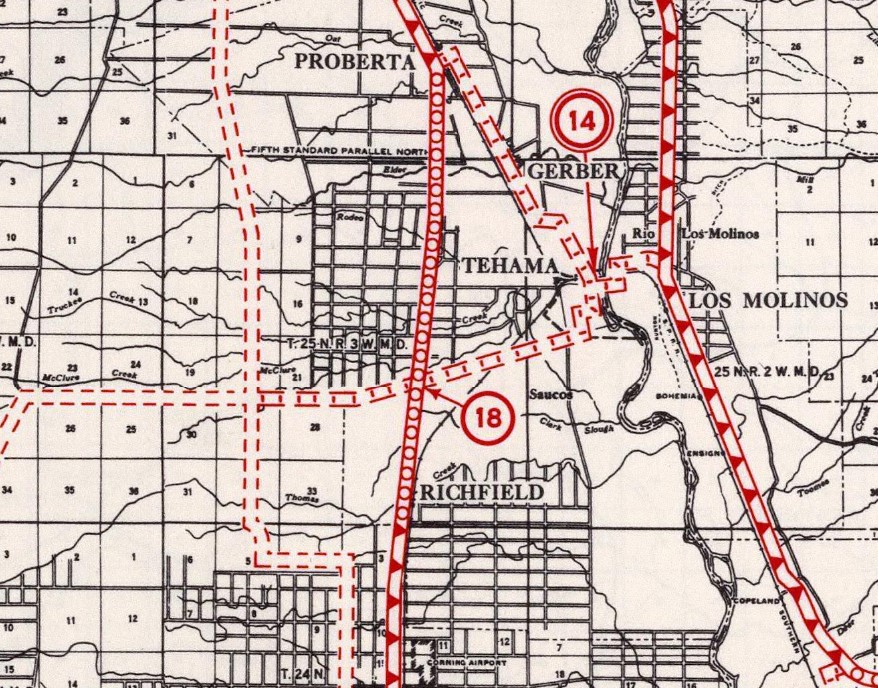 Former US Route 99 West from West Sacramento to Red Bluff