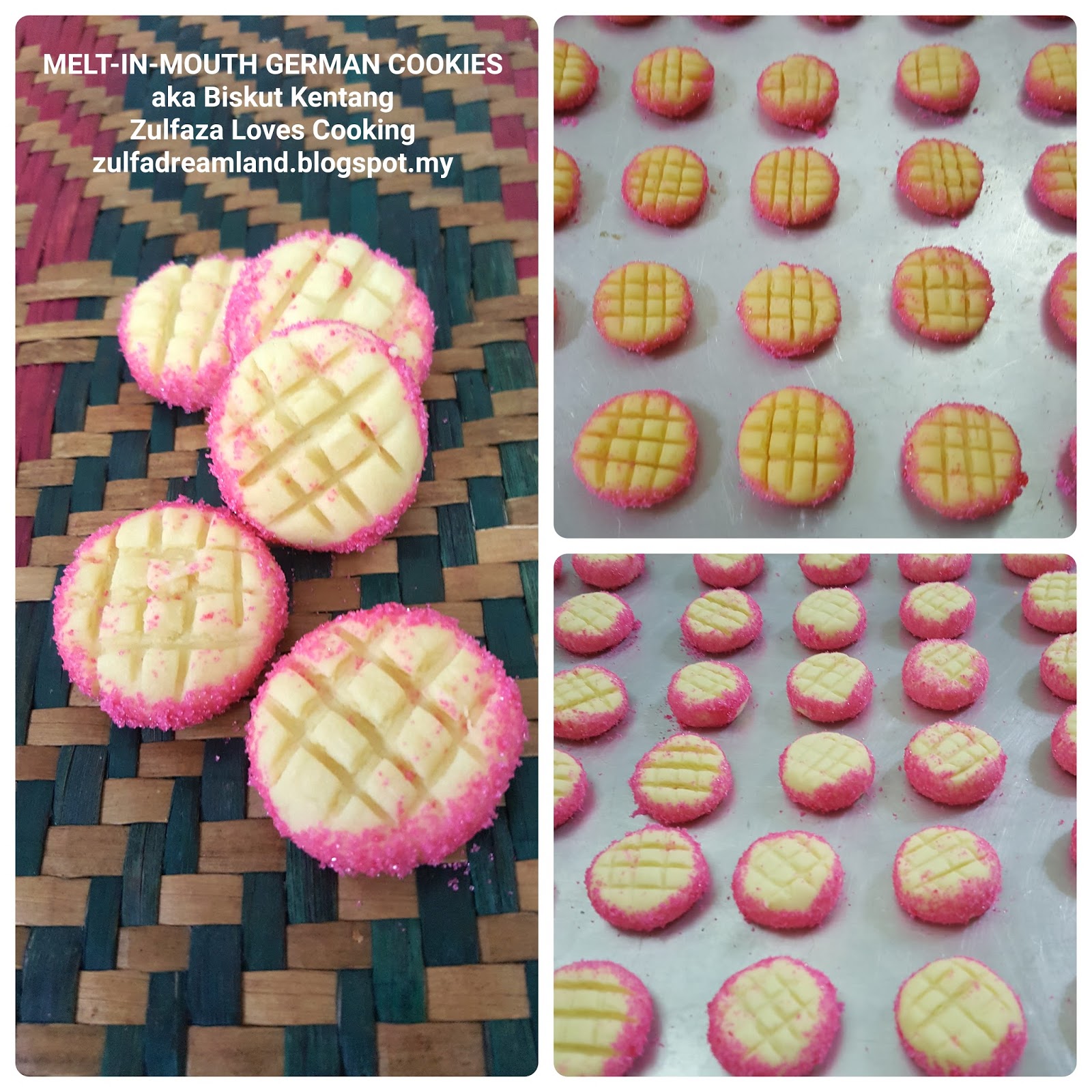 ZULFAZA LOVES COOKING: MELT-IN-MOUTH GERMAN COOKIES (Biskut kentang)