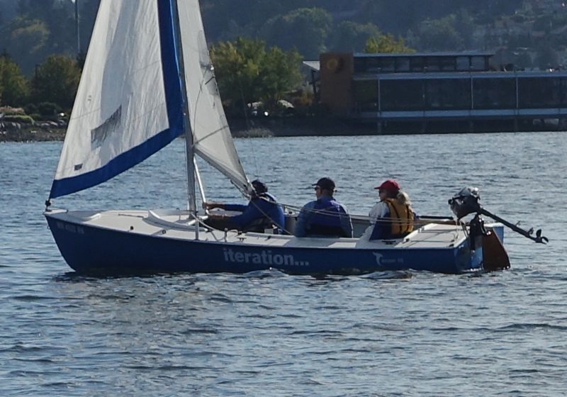 Tanzer 16: Tanzer 16--Stern up improves upwind peformance