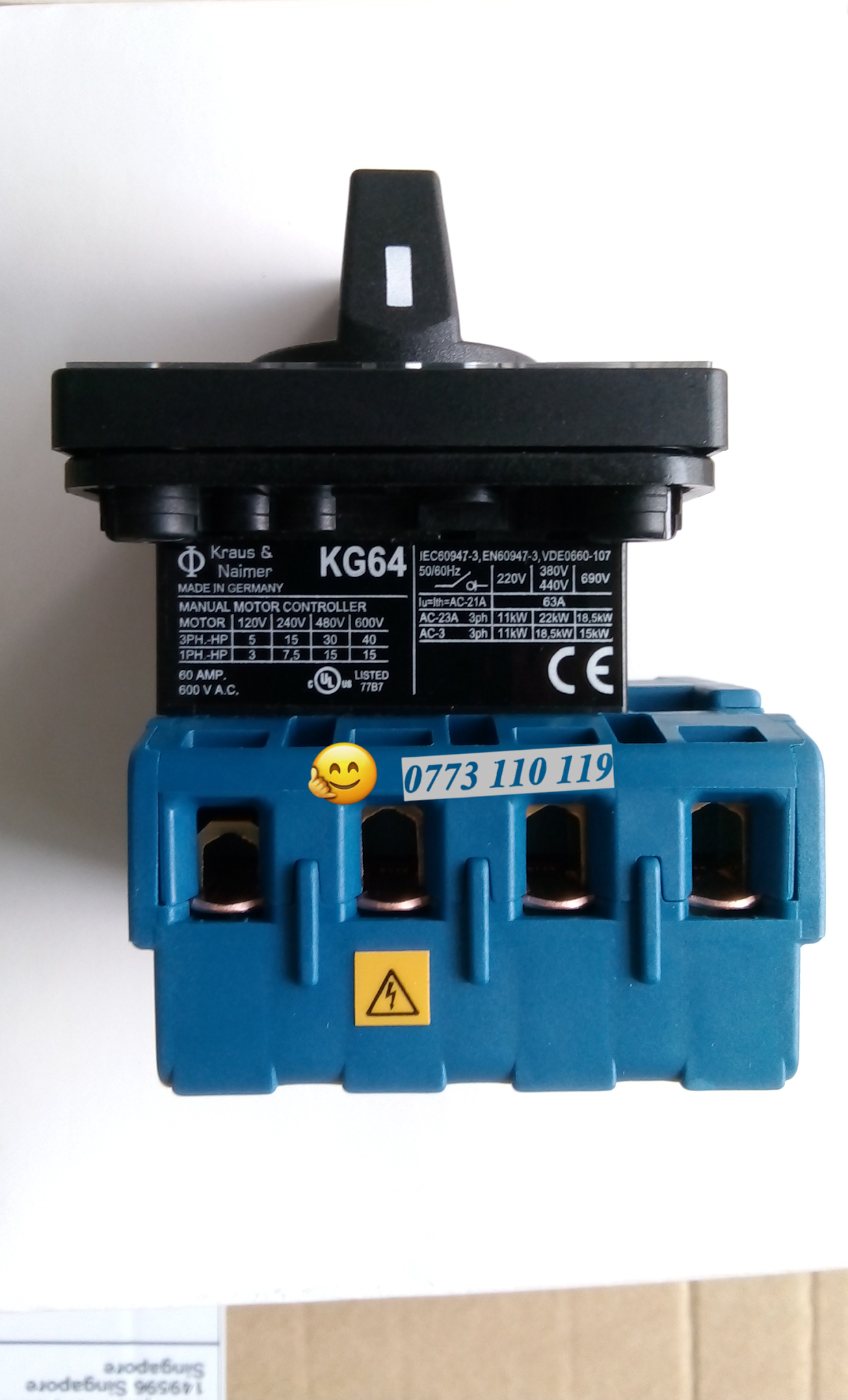 KRAUS & NAIMER VIỆT NAM: MAIN SWITCH (KHÓA ĐÓNG CẮT) KRAUS & NAIMER.