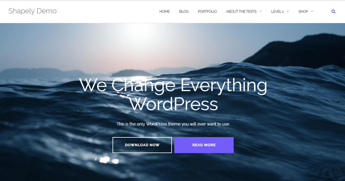 Shapely Free One Page Wordpress Theme 825 Themes