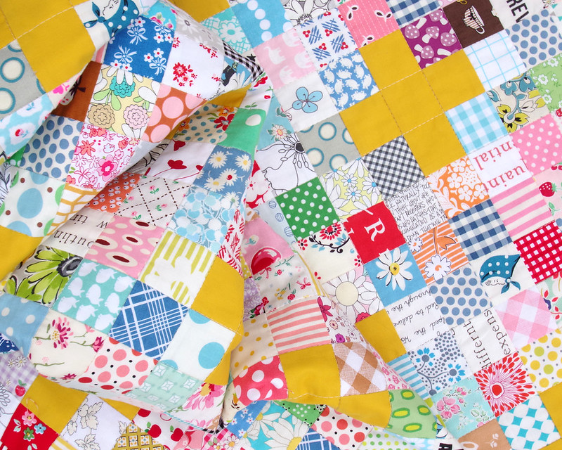 Red Pepper Quilts: The finished Scrappy Cross Quilt