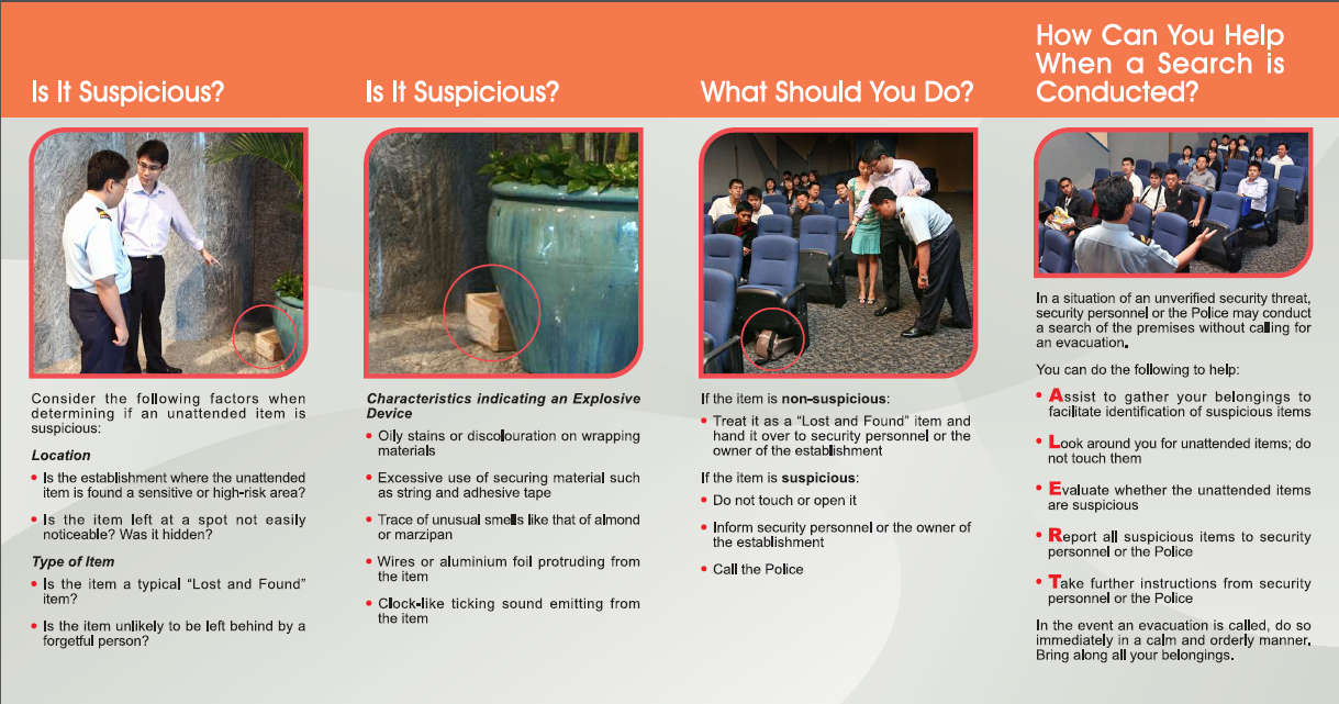 Crime prevention: Brochure about terrorism