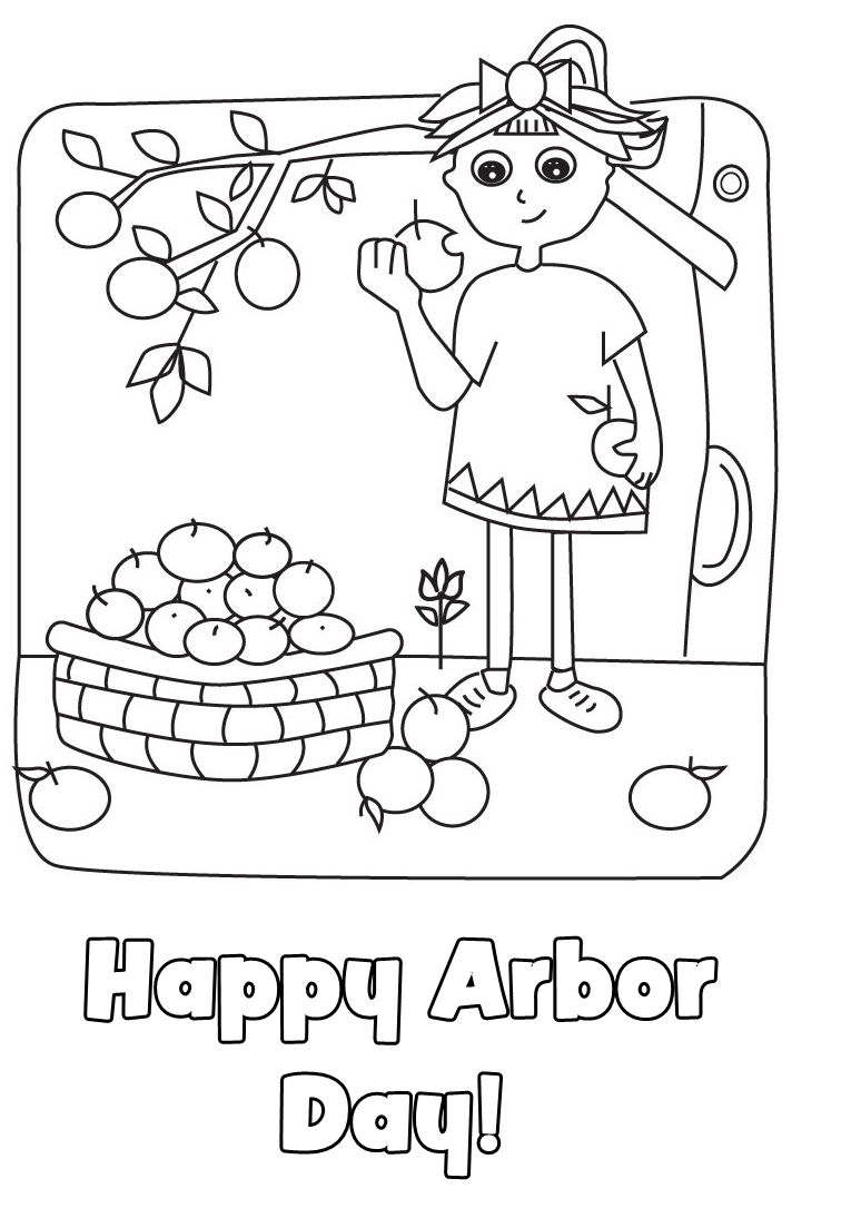 Arbor day Coloring pages