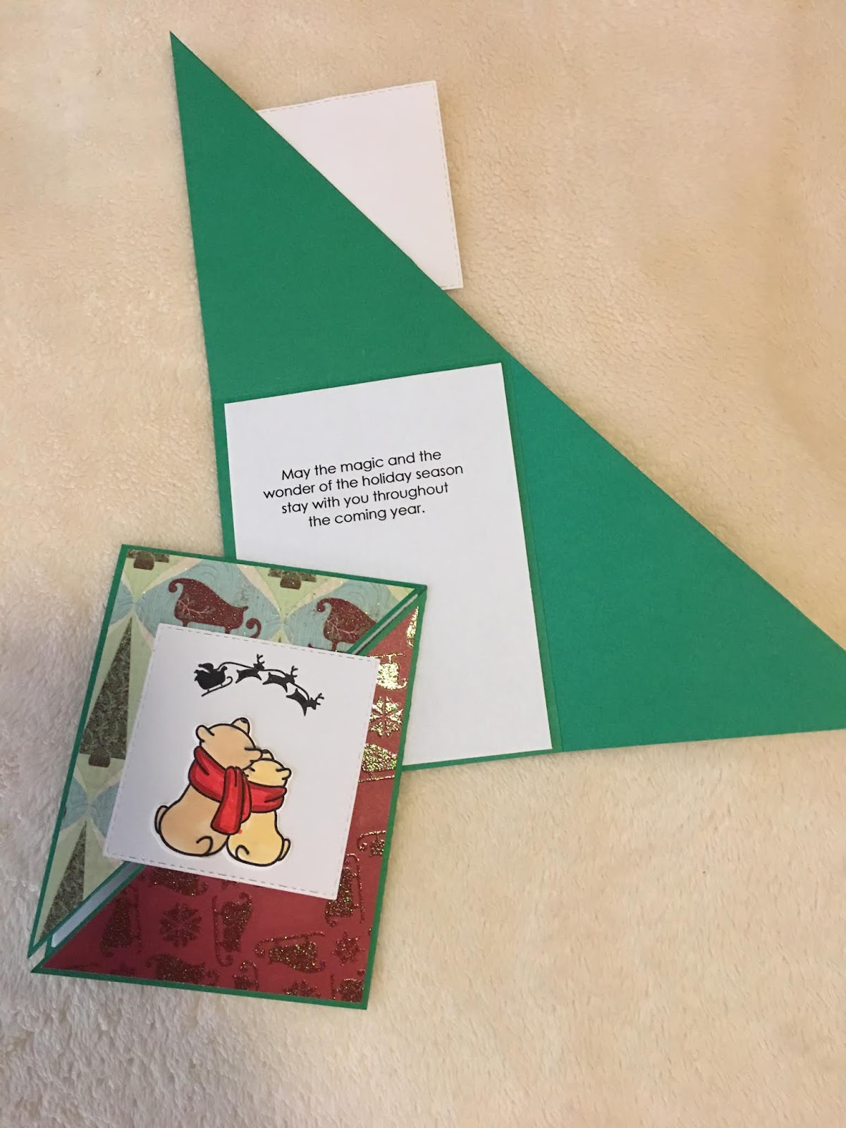 Elaine's Too Many Crafts Spot: Triangle Fold Cards