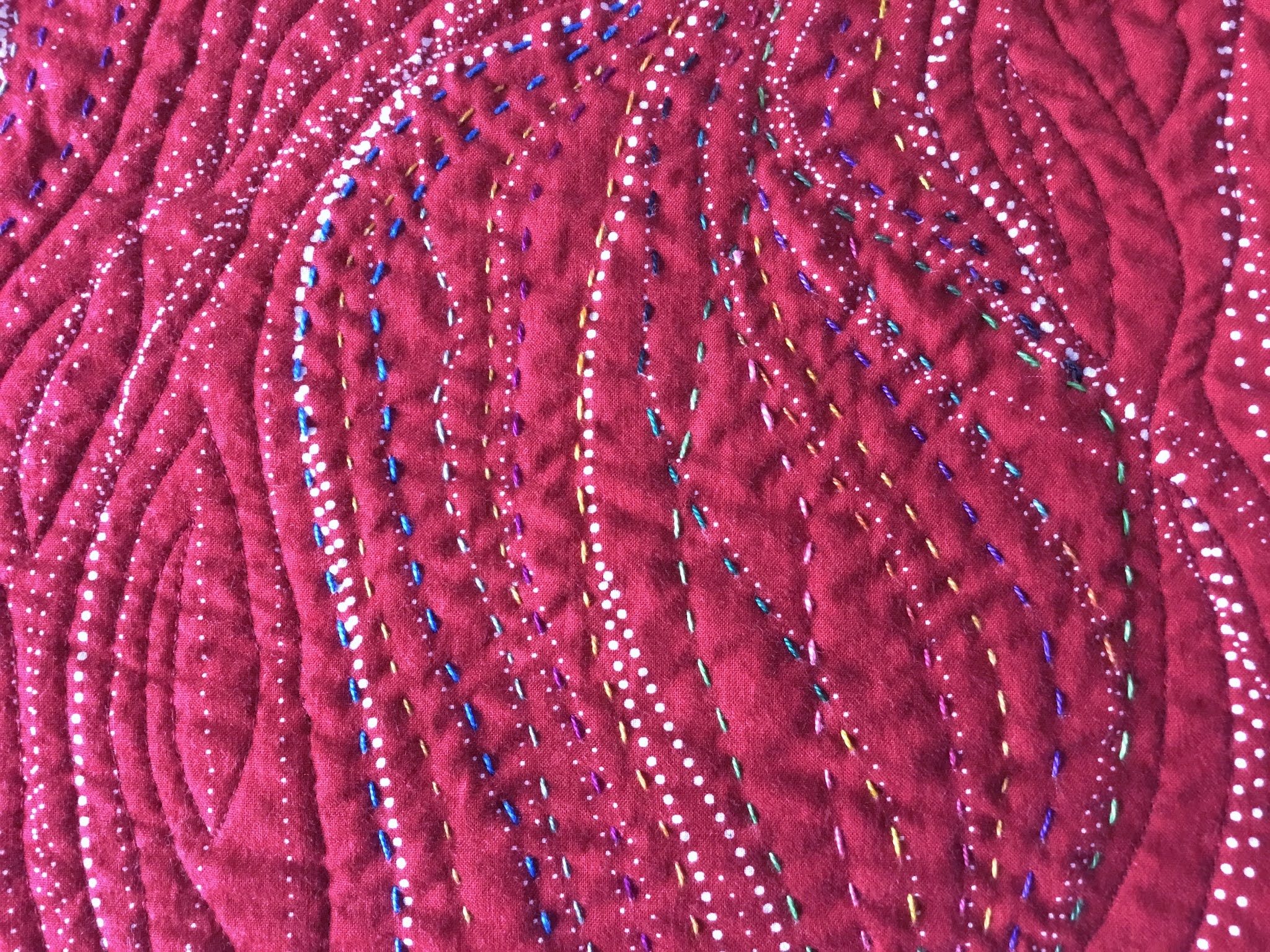 Fiber Antics by Veronica: Hand quilting with Eleganza perle cotton and ...