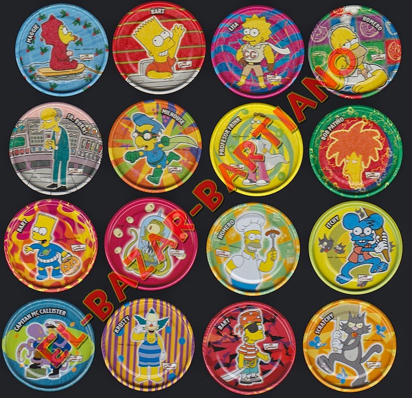 el-bazar-bartiano: Lote Tazos Los Simpsons
