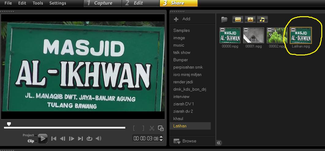 tabibkom: Edit video menggunkan Corel Video Studio Pro X4 untuk Pemula