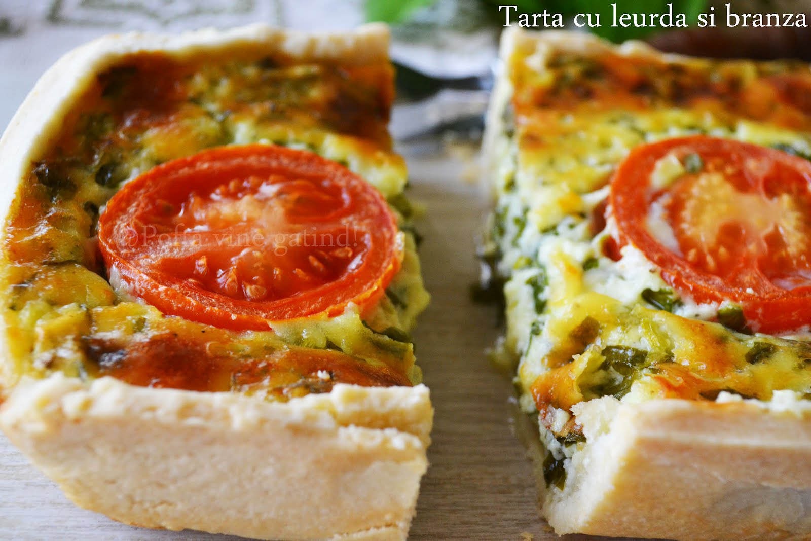 Tarta cu leurda si branza - Bucătăria Urecheatei