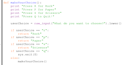 Trevor Appleton: Basic Python - Rock Paper Scissors