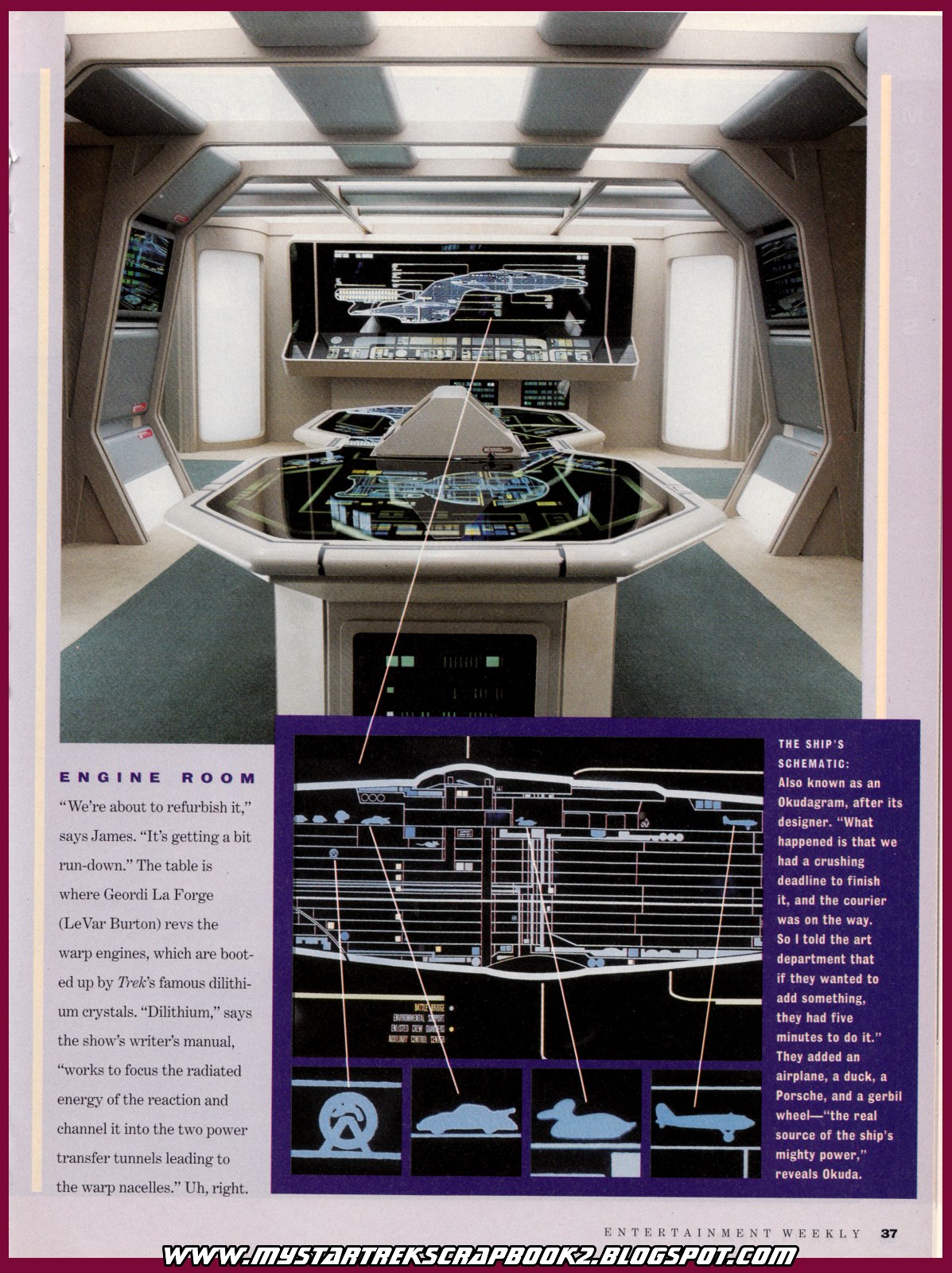 My Star Trek Scrapbook 2: 1993 TNG Sets Article