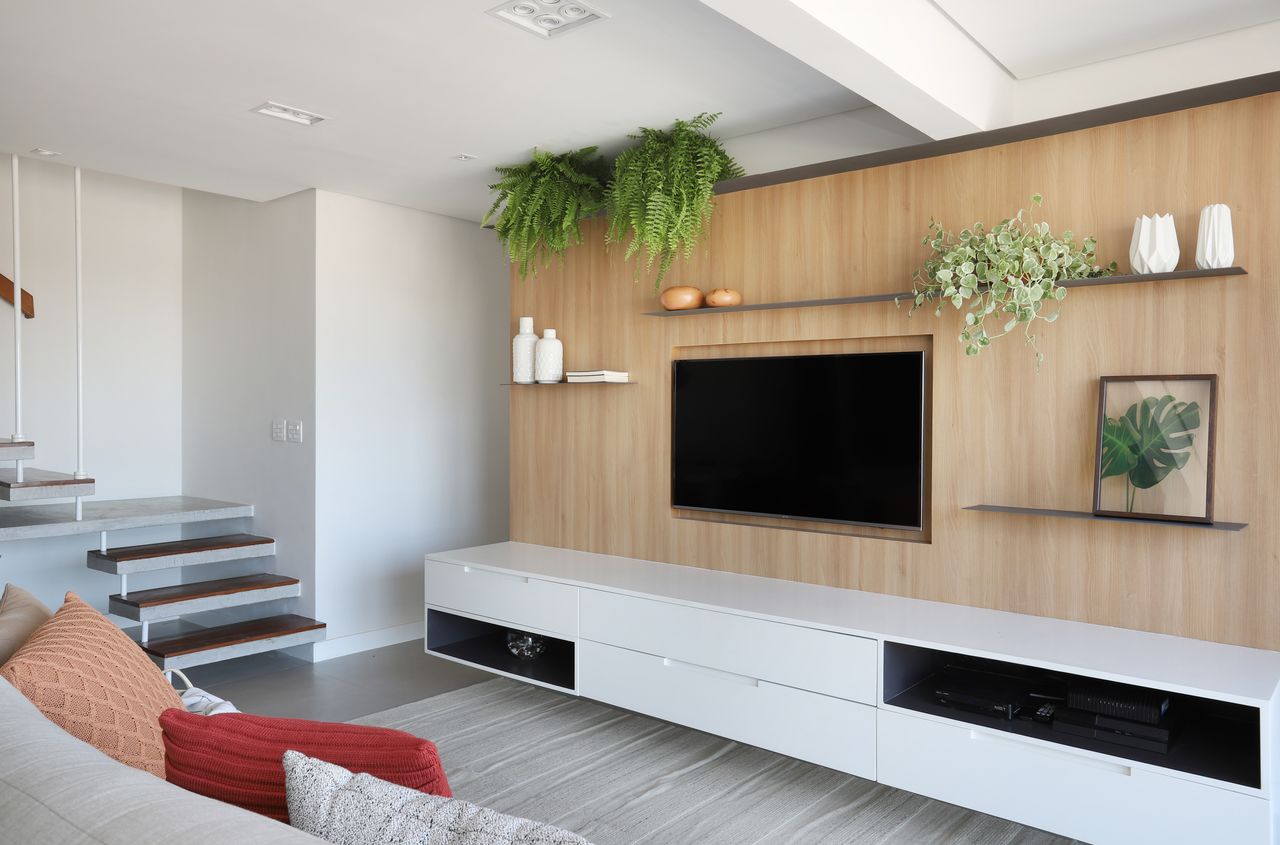 Decoração: Rack com painel para salas - Jeito de Casa - Blog de ...