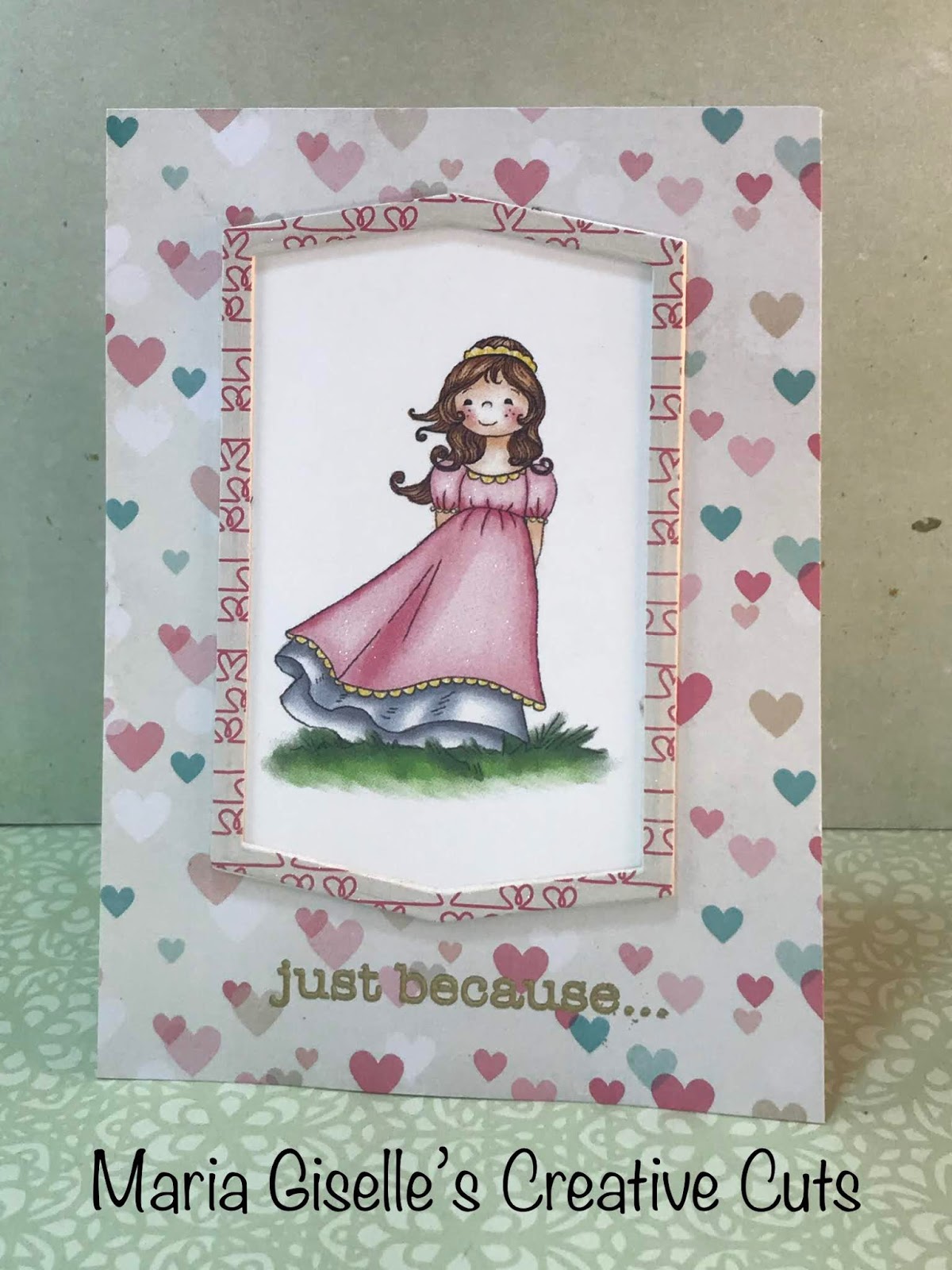 Maria Giselle's Creative Cuts: Pre-Colored Digital Image Card
