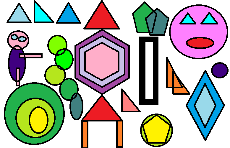 EDUCACIÓN PLÁSTICA Y VISUAL: COMPOSICIONES GEOMÉTRICAS CON PAINT