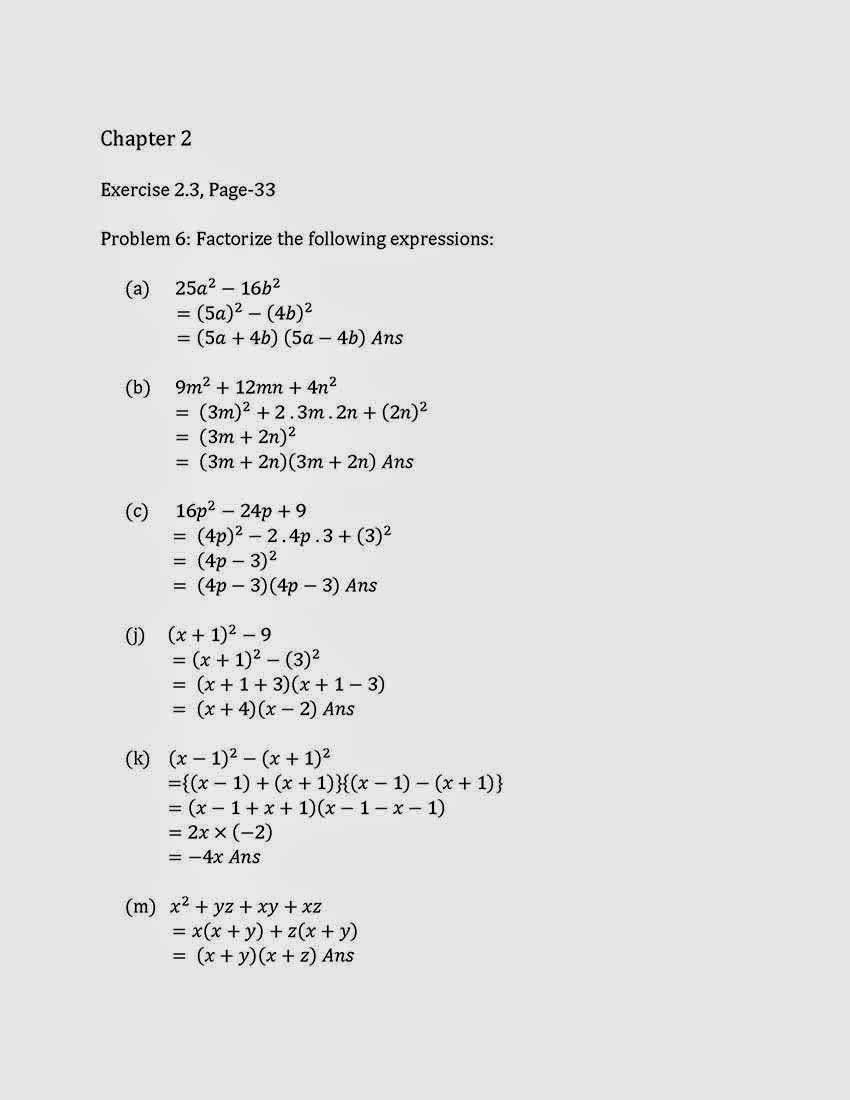 New Elementary Mathematics, Syllabus D-2, Chapter-2 ~ O Level, A Level ...