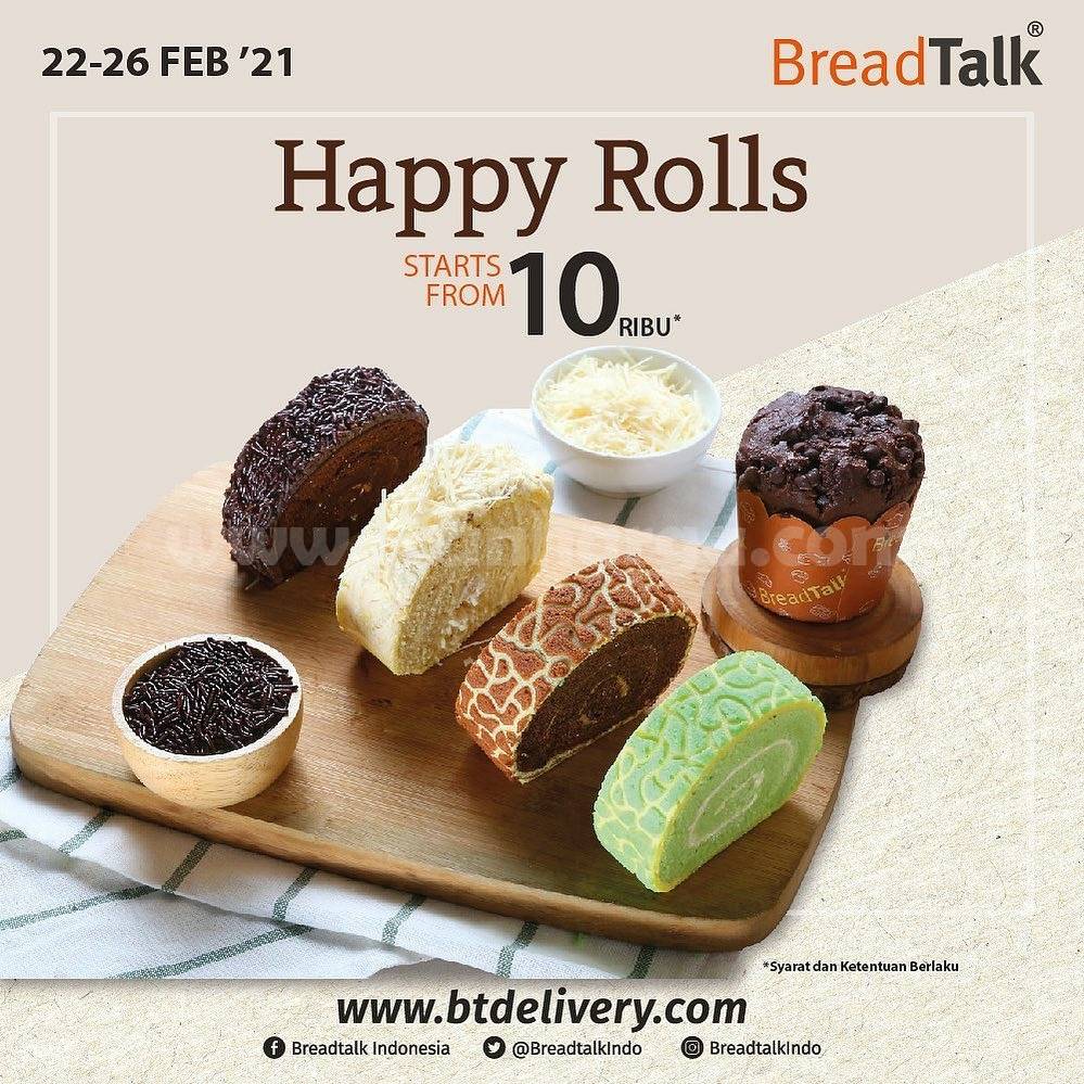 BREADTALK Promo HAPPY ROLL! harga mulai Rp 10.000 | scanharga