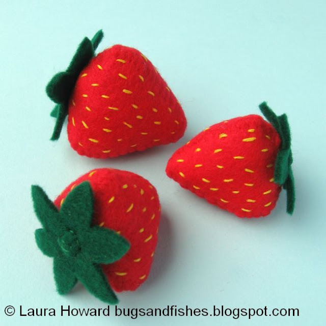 Bugs and Fishes by Lupin: 5 Free Felt Fruit Sewing Tutorials