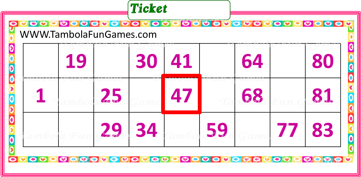 Unique Tambola Variations/Dividends