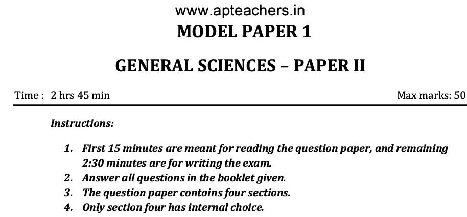 AP SSC Biology Model Paper 2022- 10th Class Public Exams Biology Model ...