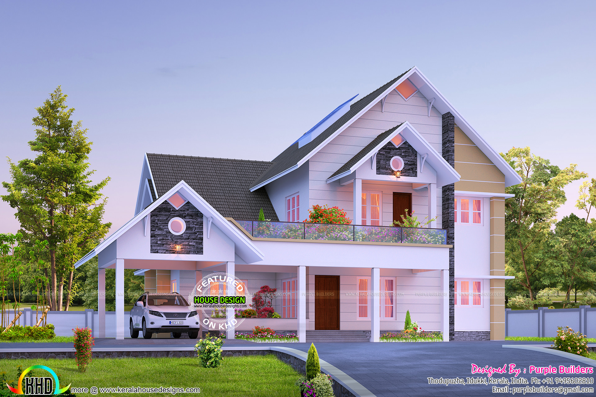 Kerala home design and floor plans - 8000+ houses: 2980 square feet ...