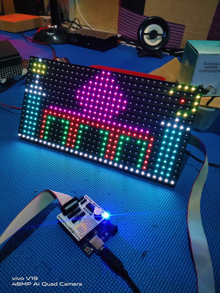 Belajar Arduino P10 Rgb Hub75 Dengan Dmd Shield Uno Dicky Bmz