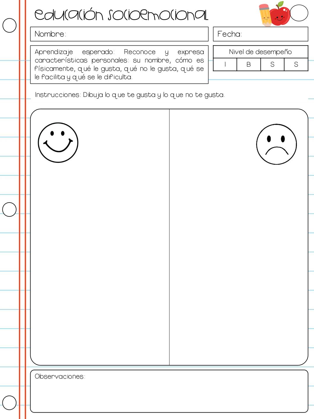 Cuaderno Educación Socioemocional | Materiales Educativos para Maestras
