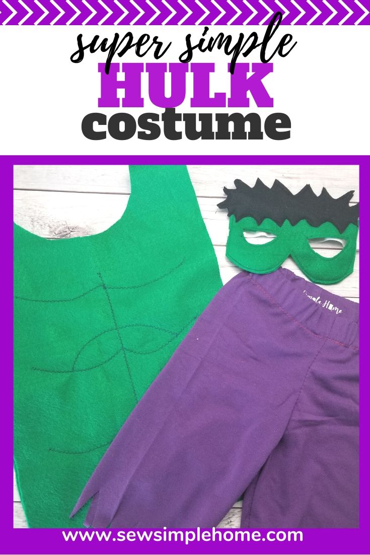 Easy DIY Incredible Hulk Kids Costume | Sew Simple Home