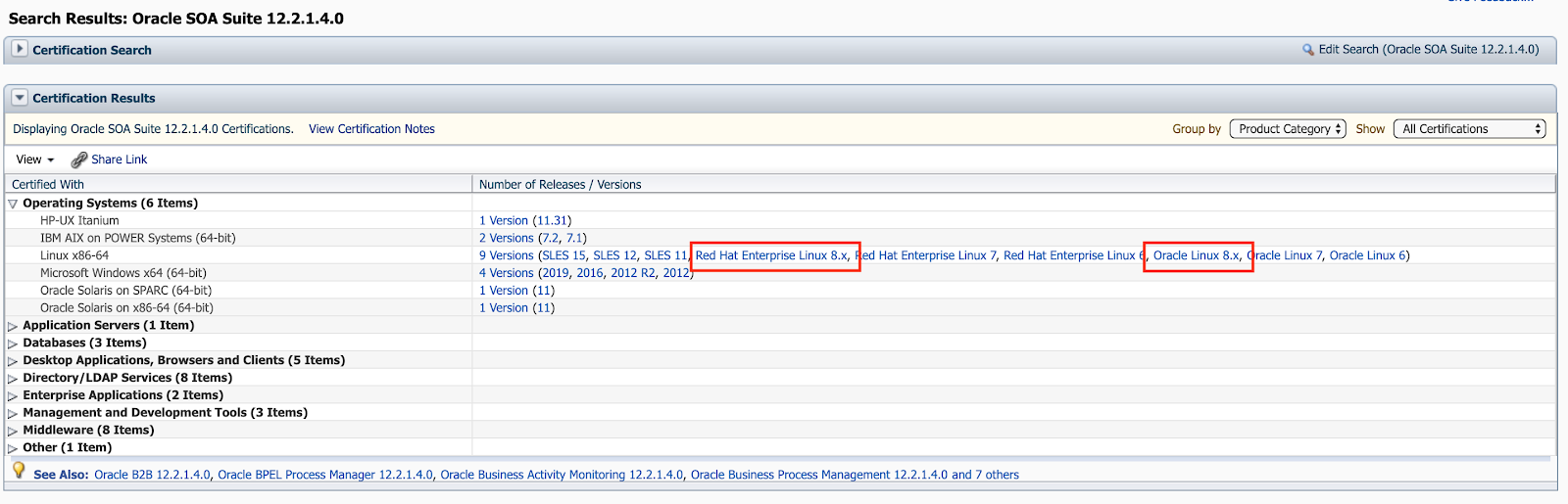 Oracle Fusion Middleware 12.2.1.4.0 certified with Linux 8 ~ Dirk ... Oracle Fusion Middleware 12.2.1.4.0 certified with Linux 8 ~ Dirk ...