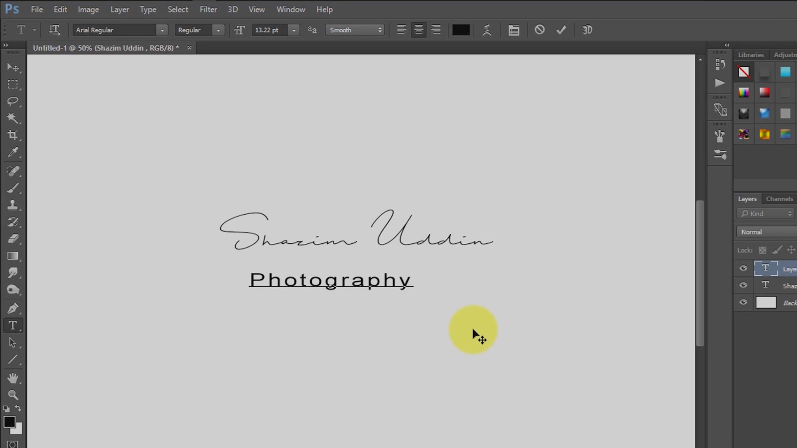 How to Create Own Signature Logo For Photography in Adobe Photoshop
