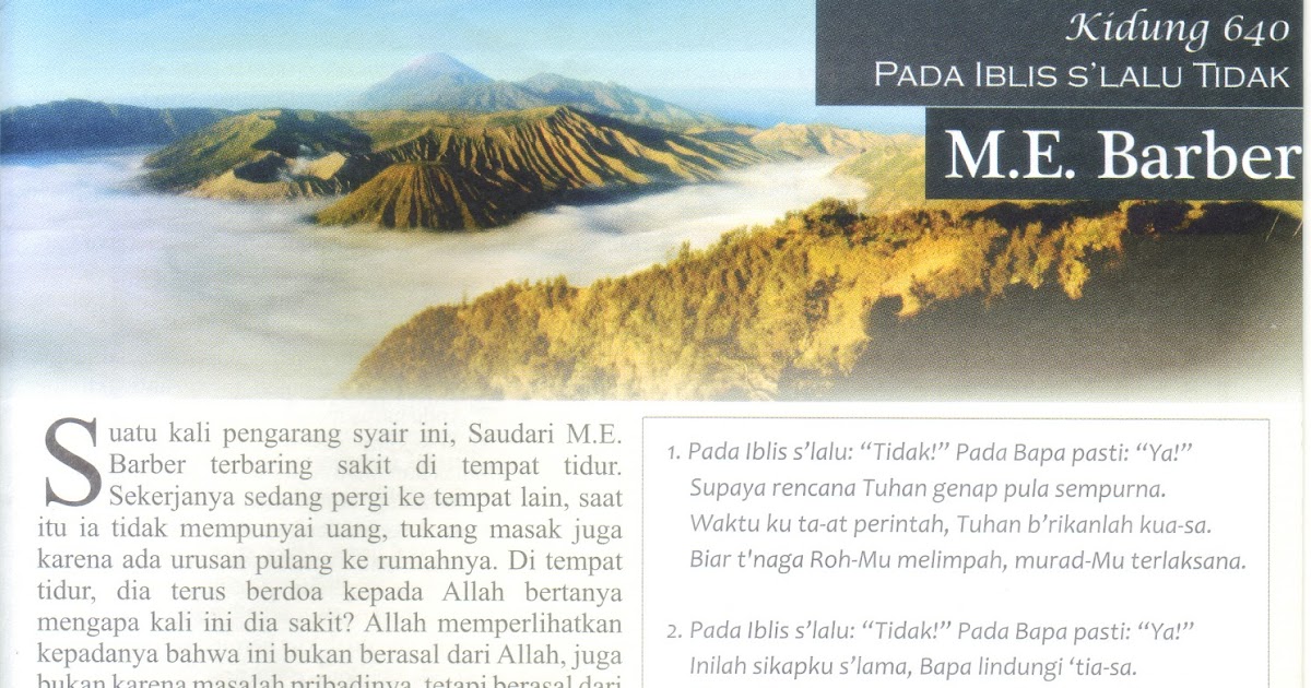 Kidung Kristen: No. 640 : Peperangan Rohani - Taat