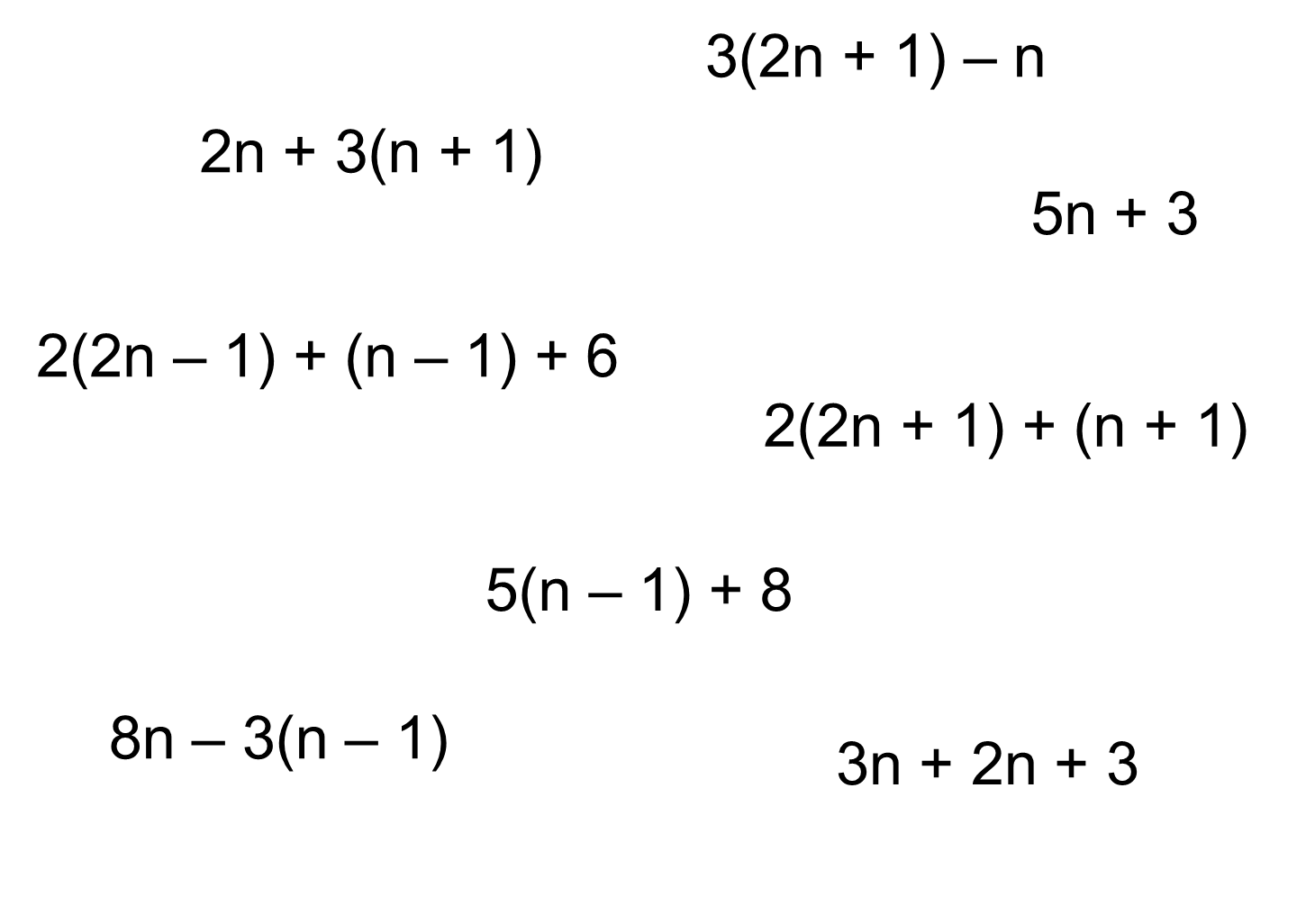MEDIAN Don Steward mathematics teaching: equivalent nth terms MEDIAN Don Steward mathematics teaching: equivalent nth terms