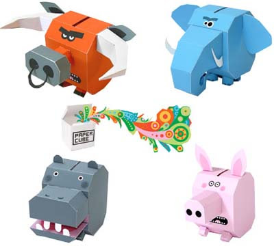 Chibi Animal Paper Toys | Paperized Crafts