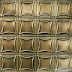 Decorating with brass ceiling tiles