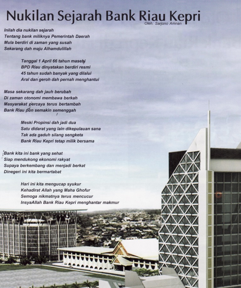 MENARA DANG MERDU BANK RIAU KEPRI | RIAU DAILY PHOTO