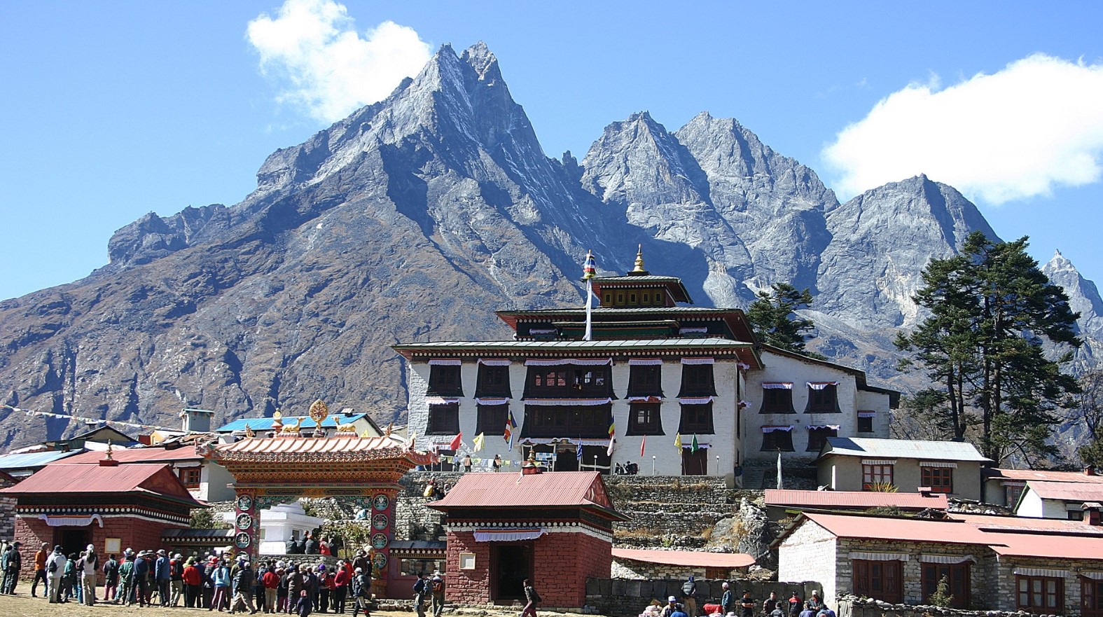 Everest Tour: Tengboche Monastery in Khumbu region.